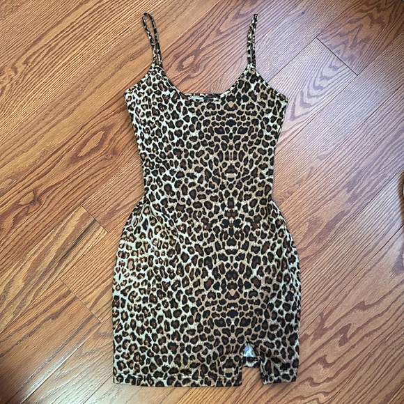 SHEIN | Dresses | Cute Cheetah Print Mini Dress | Poshmark